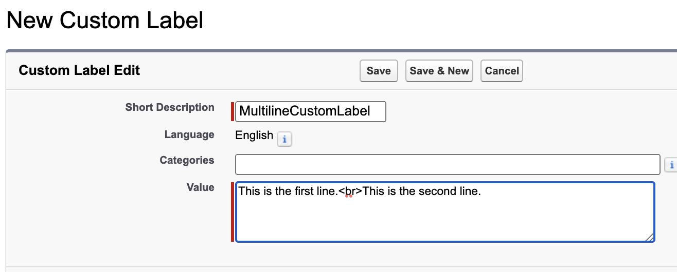 How To Add Line-break in Custom Label in Lightning Component – JPs Blog